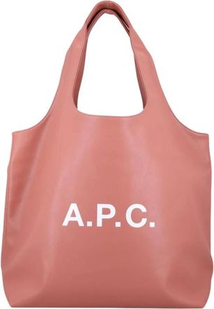 A.P.C. A.p.c., Homme, Sacs, Rose, Taille: ONE Size Half-Moon Tote Bag