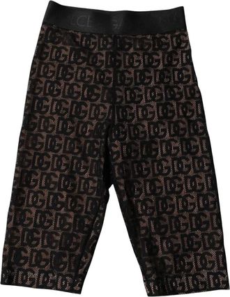 Dolce & Gabbana Femme, Sport, Noir, Taille: 38 FR Shorts de cycliste en dentelle