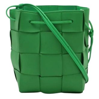 Bottega Veneta Pre-owned Cassette Small Bucket Bag - - Pre-owned - Damen - Gr&uuml;n - ONE SIZE