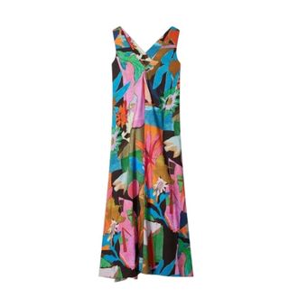 Paul Smith Femme, Robes, Multicolore, Taille: 40 FR Robe Maxi Imprim&eacute;e