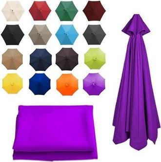 Generic Housse de Rechange Pour Parasol Housses Pour Parasols de Jardin,6/8 Baleines, Protection Uv 50+, Imperméable, Violet, 8 Baleines - 300 Cm/9,8 Pi