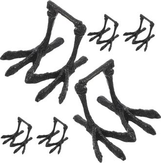 Soimiss 6 St&uuml;ck Realistische Papageienkrallen aus Eisen Dekorative Vogelf&uuml;&szlig;e f&uuml;r Selbstgemacht Bastelprojekte und Puppenherstellung Robuste Vogelpfoten f&uuml;r Kr