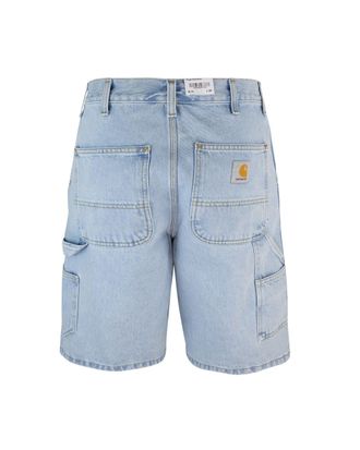 Carhartt Work in Progress Single Knee Reinforced Denim Bermuda Shorts - Blue