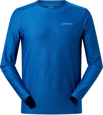 Berghaus Herren 24/7 Langärmeliges Tech Baselayer T-Shirt, Blau, M