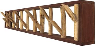 Licht-Erlebnisse Wandgarderobe Treibholz 100 cm lang Kleiderhaken aus Ästen Unikat Handarbeit Garderobenhaken Wandhaken Flur