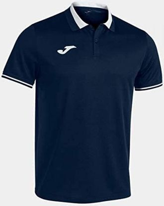 Joma Championship VI Kurzarm-Poloshirt Marineblau Weiß, 101954.332.4XS
