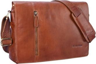 STILORD Till Sac Messager Vintage en Cuir Véritable Sac Bandoulière Sacoche pour Ordinateur Portable 13 Pouces Sac daffaires Travail Université Loisirs, Coule