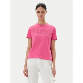 Versace Jeans Couture T-Shirt 78HAHS04 Rosa Regular Fit