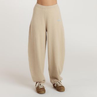 Lounge Jogger Barrel en Maille - Flocon dAvoine - XS / Regular