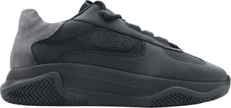 Lavair Pacific 2.0 Sneaker f&uuml;r Herren, Leder, Grob flach (Schwarz)