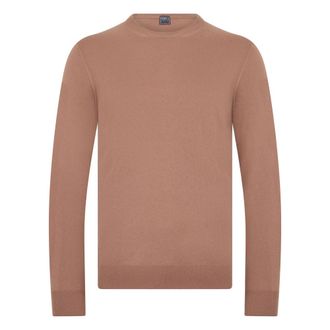Fedeli Langarm-Pullover - - Knitwear - Herren - Braun - L