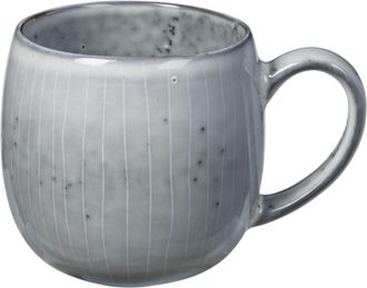 Broste Copenhagen Nordic Sea Teetasse aus Steingut, Unikat, spülmaschinenfest, mikrowellengeeignet, Fassungsvermögen: 0,45 ml, Maße: Höhe: 10 cm, Durchmesser: 9 cm, 145