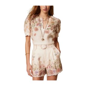 Twinset Damen, Shorts, Mehrfarbig, SGr&ouml;&szlig;e