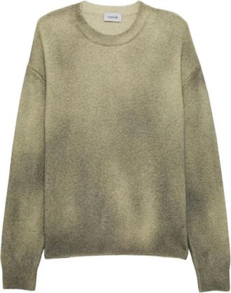 Amish Homme, Pulls, Beige, Taille: L Cq22 C0085 Spray Texture Pullover