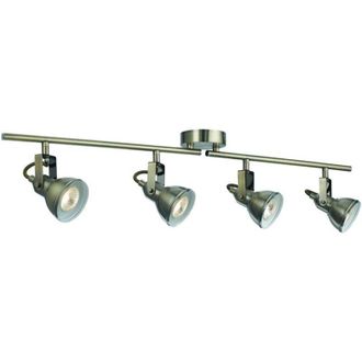 Searchlight Searchlight - Focus - 4 Licht verstellbare Deckenstrahler Bar Antik Messing, GU10