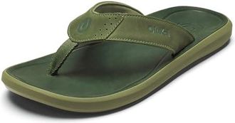 Olukai Pili homme, Mousse du désert/vert foncé, 48 EU