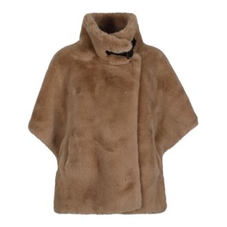 Pinko Comodino Kunstpelz-Umhang - - Jackets - Damen - Beige - S