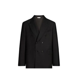 Our Legacy Blazer droit &agrave; col tailleur en laine