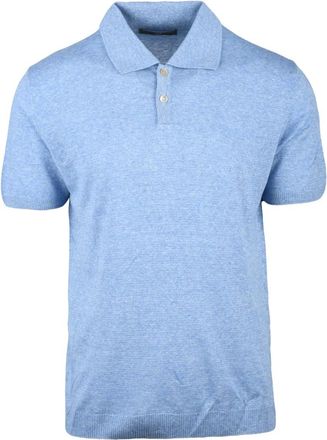 Daniele Fiesoli Homme, Tops, Bleu, Taille: L Polo en maille