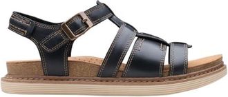 Clarks Femme Arwell Sun Sandale, Black Leather, 39.5 EU