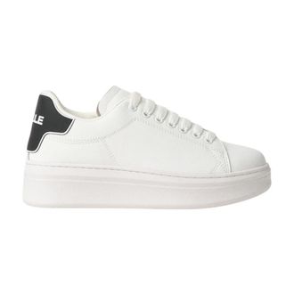 Ga&euml;lle Paris White Leather Sneakers Addict - - Shoes - Damen - Wei&szlig; - 41 EU