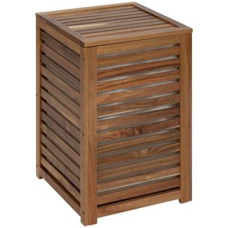 5five Simply Smart 5five Simply Smart - Panier &agrave; linge en bois acacia, 65 l