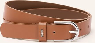 HUGO BOSS Lederg&uuml;rtel Scarlet braun