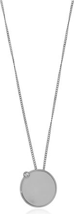 Maison Margiela Femme, Accessoires, Gris, Taille: ONE Size Collier avec Pendentif et Logo Gravé