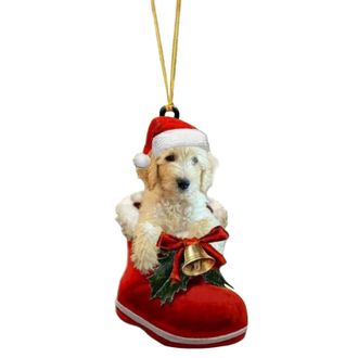 Generic Weihnachtsschmuck für Hunde - Dekorativer Weihnachtsbaumschmuck für Haustiere, moderne Weihnachtsornamente mit Hundemotiv | Weihnachtsschmuck für Welp