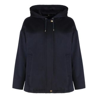 Max Mara Derris Wollbroadtuch-Sweatshirt - - Sweatshirts & Hoodies - Damen - Blau - S
