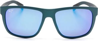Maui Jim lunettes de soleil &agrave; logo imprim&eacute; - Bleu