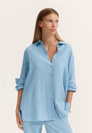 Bugatti Damen Bluse Modern Fit aus 100% Leinen