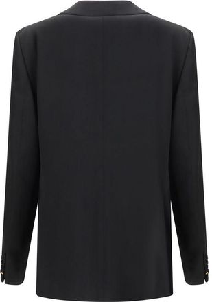 Fendi Double-Breasted Wool Blazer - Black