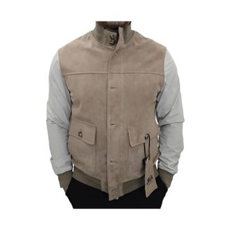The Jack Leathers Tribeca Mix.119 Jacke - - Jackets - Herren - Beige - M