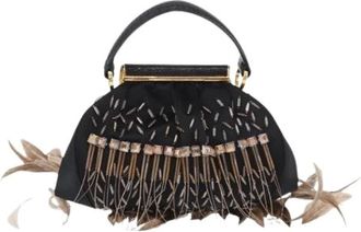 Bulgari Sac &agrave; main en satin pr&eacute;-appr&eacute;ci&eacute; - Femme - Pre-owned - Noir - Taille: ONE Size