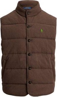 Polo Ralph Lauren Blouson sans manches motif pieds-de-poule en coton