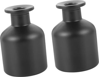Artibetter 2 St&uuml;ck Teilig Aromatherapie Glasflaschen Schwarze Matte Aromadiffusor Flaschen Wiederverwendbar f&uuml;r &Auml;therische &Ouml;le Dekorativ und Geruchshemmend f&uuml;r W