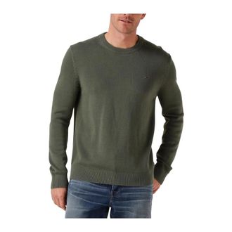 Tommy Jeans Gr&uuml;ner Pullover f&uuml;r M&auml;nner- Must-Have Stil - - Knitwear - Herren - Gr&uuml;n - S