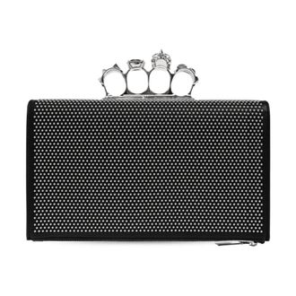 Alexander McQueen Knuckle Clutch - - Bags - Damen - Schwarzk - ONE SIZE