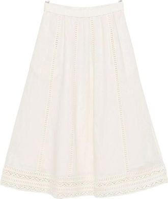 Max Mara Femme, Jupes, Beige, Taille: 40 FR Midi Skirts