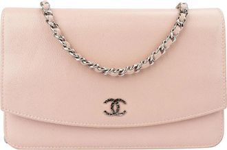 Chanel Crossbody Bags - Chanel Pink Caviar Leather Wallet On Chain Crossbo - Gr. unisize - in Bunt - f&uuml;r Damen