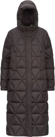 K-Way Femme, Manteaux, Vert, Taille: 38 FR Ruenne Long Puffer Jacket