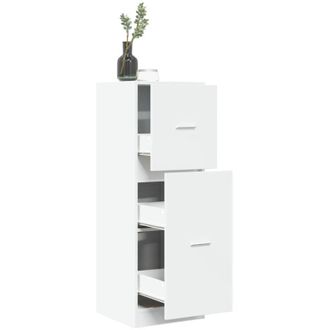 vidaXL Armoire dapothicaire blanc 40x41x118 cm bois ding&eacute;nierie Vidaxl