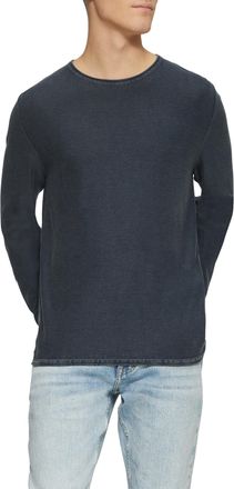 QS by s.Oliver Gewaschener Strickpullover mit Rollkante