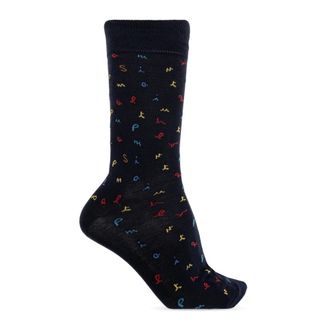 Paul Smith Homme, Sous-v&ecirc;tements, Bleu, Taille: ONE Size Chaussettes en coton avec logo