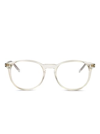 Saint Laurent Eyewear lunettes de vue à monture ronde - Blanc