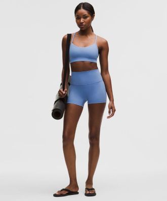 lululemon Short Align taille haute pour Femmes - 10 cm - Bleu - Taille 12