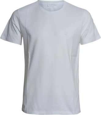 Dondup Homme, Tops, Blanc, Taille: M T-shirt &agrave; col rond et coupe r&eacute;guli&egrave;re