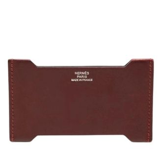Herm&egrave;s Porte-cartes Pre-owned - Femme - Pre-owned - Rouge - Taille: ONE Size