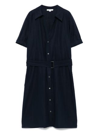 Vince robe courte à taille ceinturée - Bleu